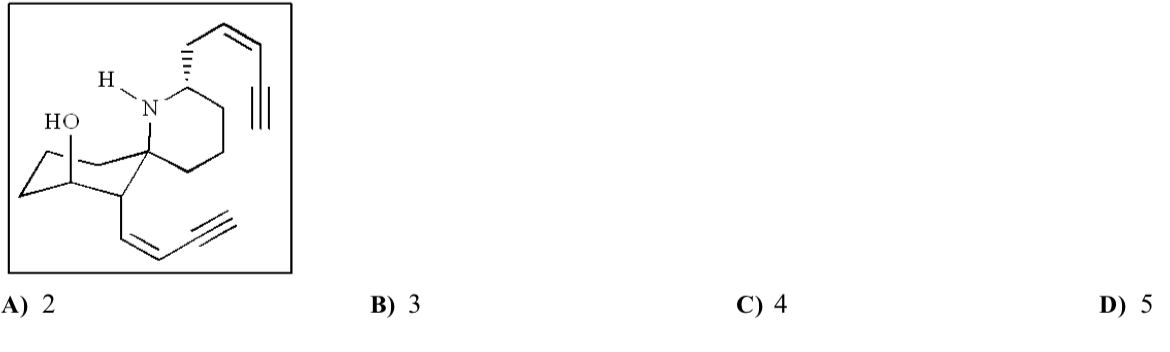 Solved How many chiral centers in histrionicotoxin? | Chegg.com