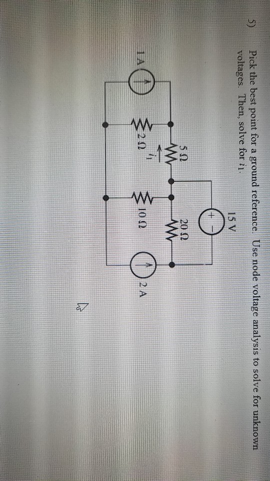 Solved pick the best point for a ground reference. use node | Chegg.com
