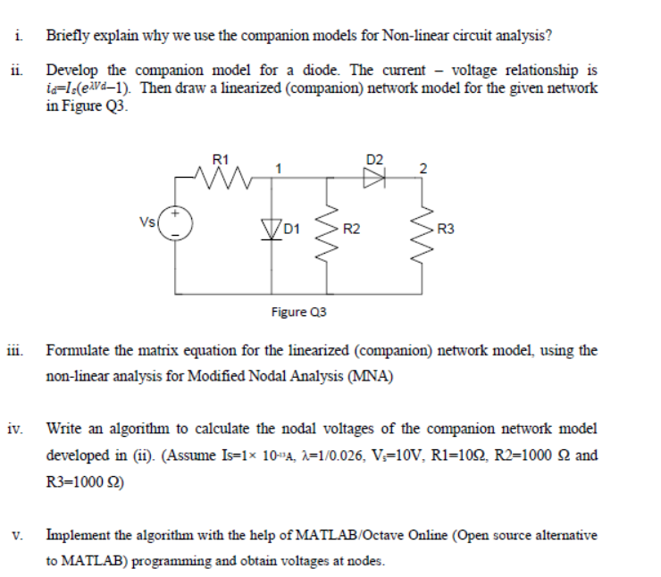 Solved i. Briefly explain why we use the companion models | Chegg.com