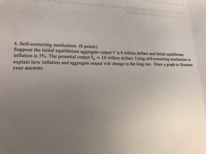 Solved 4. Self-correcting mechanism. (8 points) Suppose the | Chegg.com