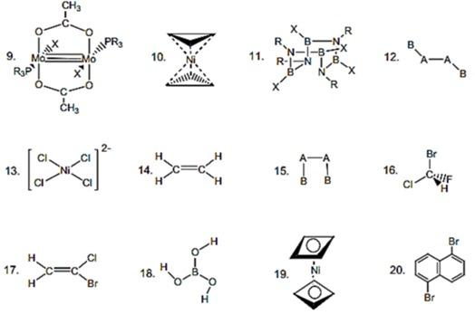 Solved Set for molecule: a) main axis of rotation b) | Chegg.com
