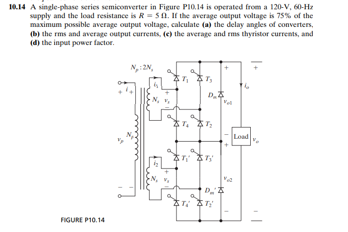 Solved Text book: Power Electronics Devices, Circuit and | Chegg.com