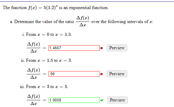Solved function f(x)=5(1.2)x is an exponential function. a. | Chegg.com Solved function f(x)=5(1.2)x is an exponential function. a. | Chegg.com