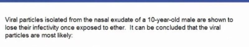 Solved Viral particles isolated from the nasal exudate of a | Chegg.com