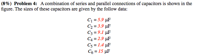 Solved (8\%) Problem 4: A combination of series and parallel | Chegg.com