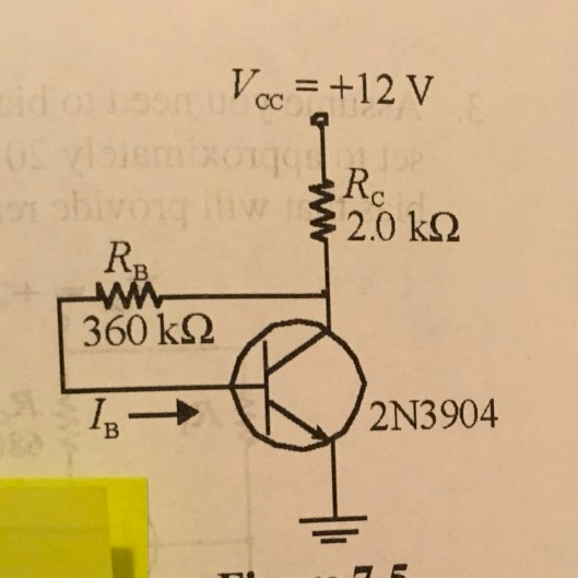 Solved Find Ve, Vb and Vc with a PNP transistor and a | Chegg.com