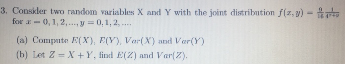 Solved Consider two random variables X and Y with the joint | Chegg.com
