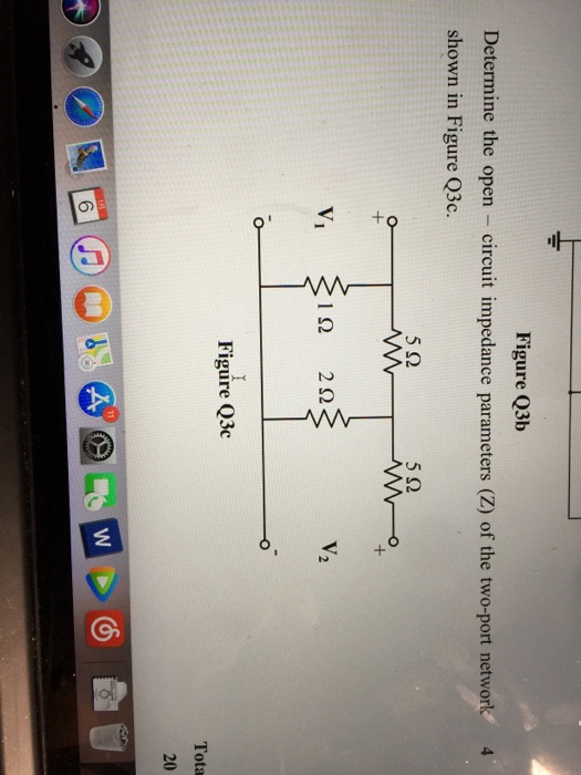 Solved Figure Q3b Determine the open - circuit impedance | Chegg.com Solved Figure Q3b Determine the open - circuit impedance | Chegg.com