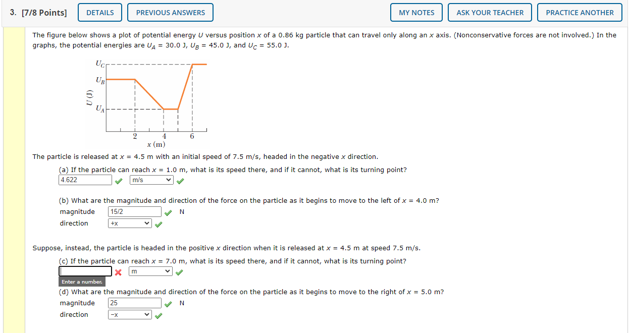 Solved 3. [7/8 Points] DETAILS PREVIOUS ANSWERS MY NOTES ASK | Chegg.com