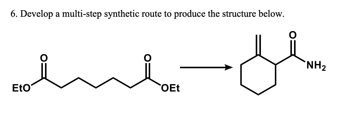 Develop a multi-step synthetic route to produce the | Chegg.com