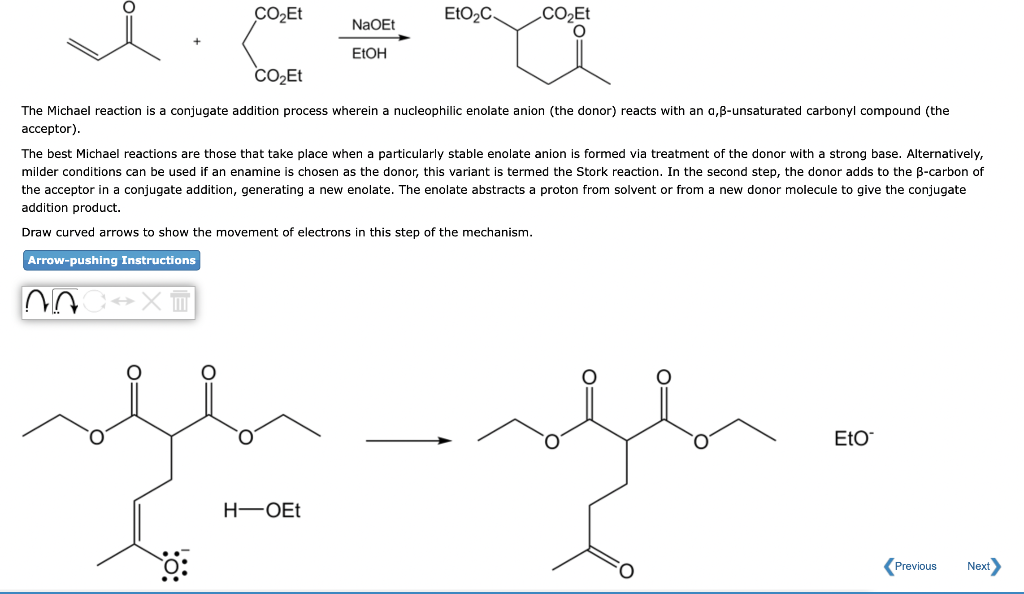 Solved CO2Et EtO2C CO2Et NaOET EtOH CO2Et The Michael | Chegg.com
