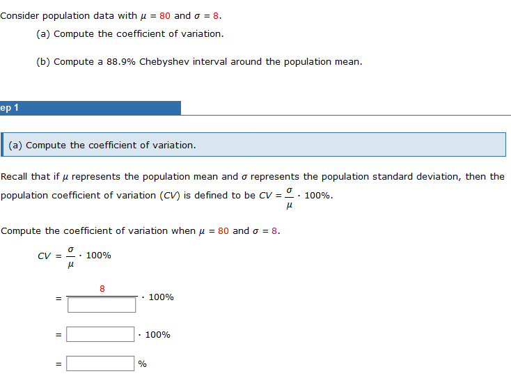 Solved Consider population data with u = 80 and o = 8. (a) | Chegg.com