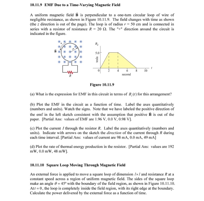 Solved A uniform magnetic field B^- is perpendicular to a | Chegg.com