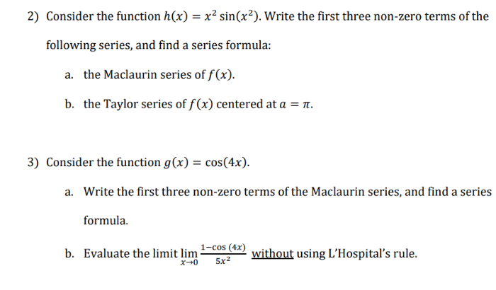 Solved 2) Consider the function h(x)=x2sin(x2). Write the | Chegg.com