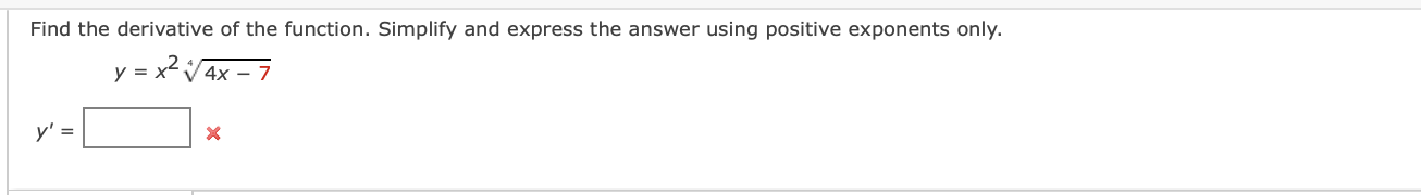Solved Find the derivative of the function. Simplify and | Chegg.com