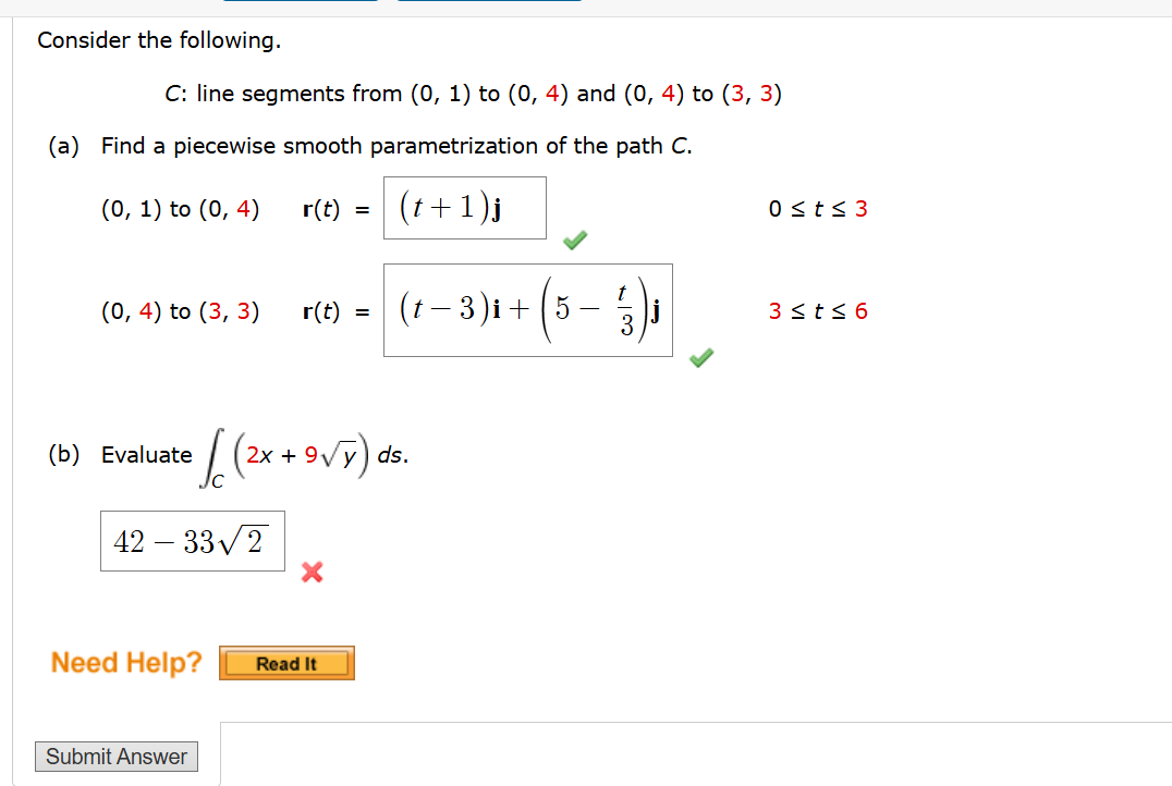 Solved Consider the following.C ﻿: line segments from (0,1) | Chegg.com