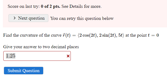 Solved Find the curvature of the curve | Chegg.com