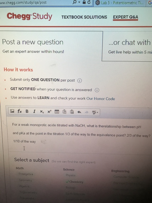 Solved ww.chegg.com/study/qa/post p-ec-II Lab | Chegg.com