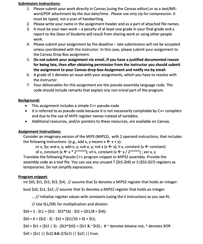 Solved Submission Instructions: 1. Please submit your work | Chegg.com