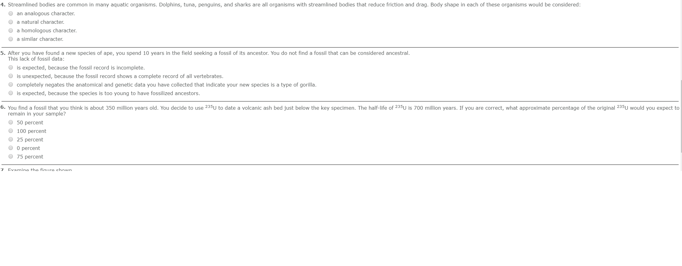 Solved 4. Streamlined bodies are common in many aquatic | Chegg.com