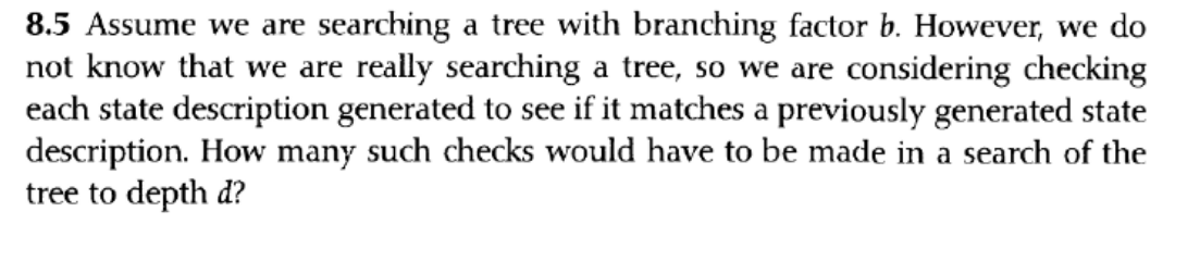 Solved Assume we are searching a tree with branching factor | Chegg.com