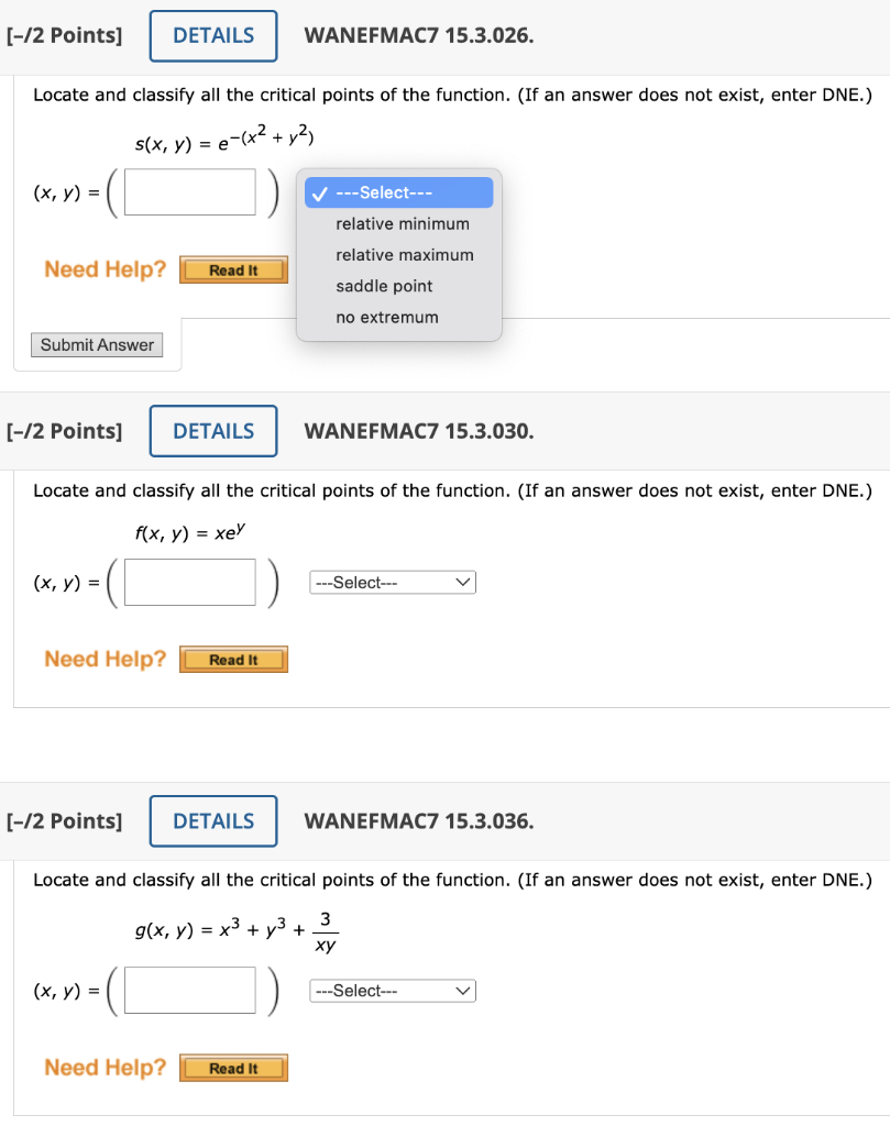 Solved [-12 Points] DETAILS WANEFMAC7 15.3.026. Locate and | Chegg.com
