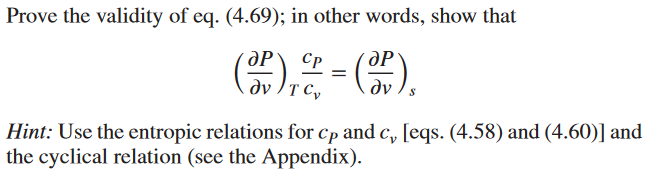 Solved Prove the validity of eq. (4.69); in other words, | Chegg.com