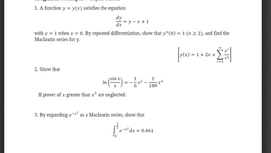 Solved 1. A function y = y(x) satisfies the equation | Chegg.com