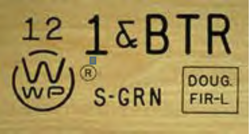Solved 14. In the lumber grading stamp shown: A. The | Chegg.com