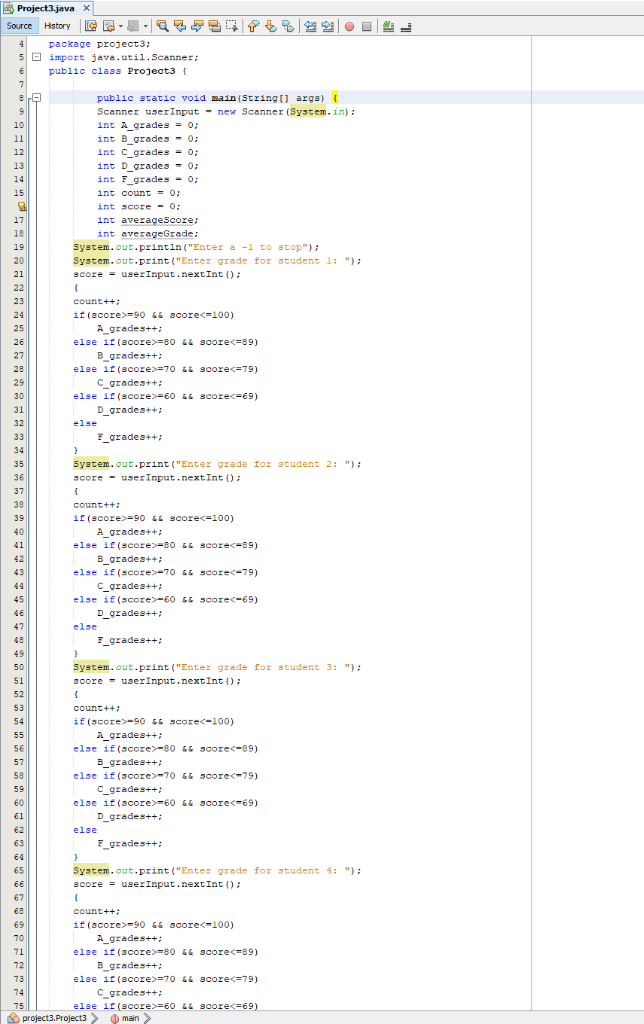 Solved Overview Create a new project named Project3 and | Chegg.com