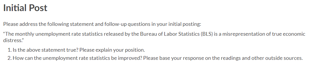 Solved Initial Post Please address the following statement | Chegg.com