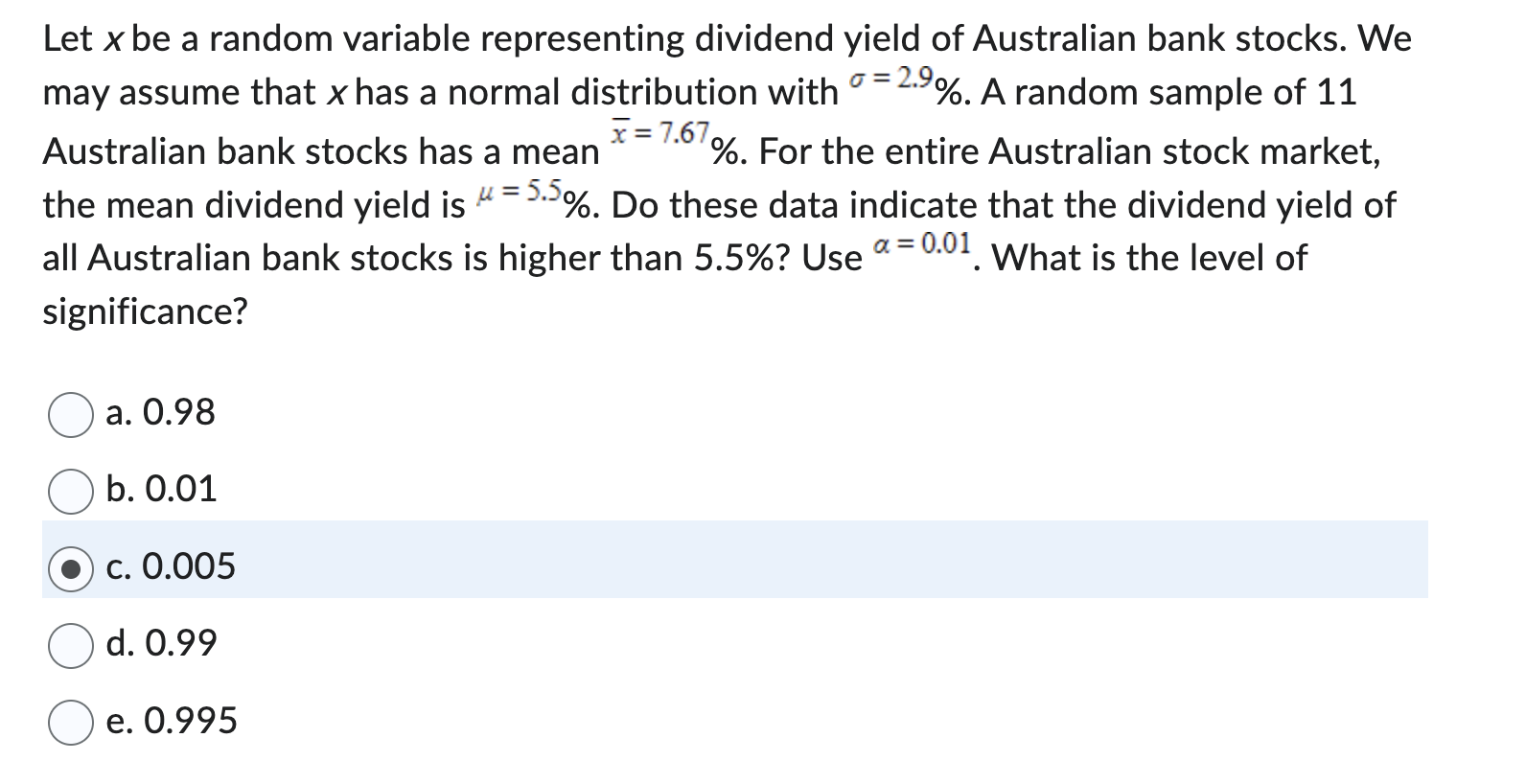 Solved Let x ﻿be a random variable representing dividend | Chegg.com