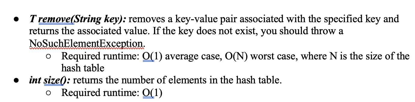 Solved Nrite a semi-generic class 'HashTable' that stores | Chegg.com