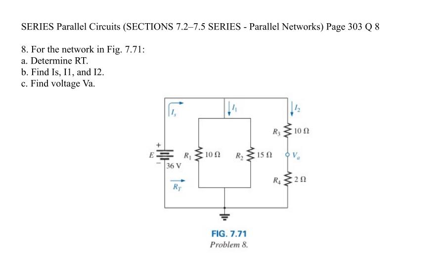 Solved SERIES Parallel Circuits (SECTIONS 7.2–7.5 SERIES - | Chegg.com