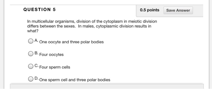 Solved QUESTION 1 0.5 points Save Answer During prophase 1 | Chegg.com