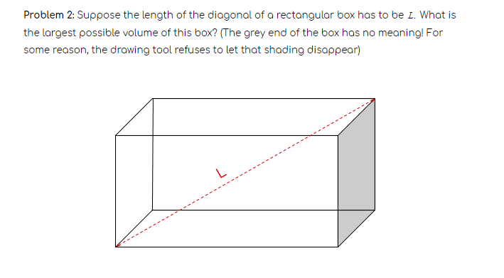 Solved Problem 2: Suppose the length of the diagonal of a | Chegg.com