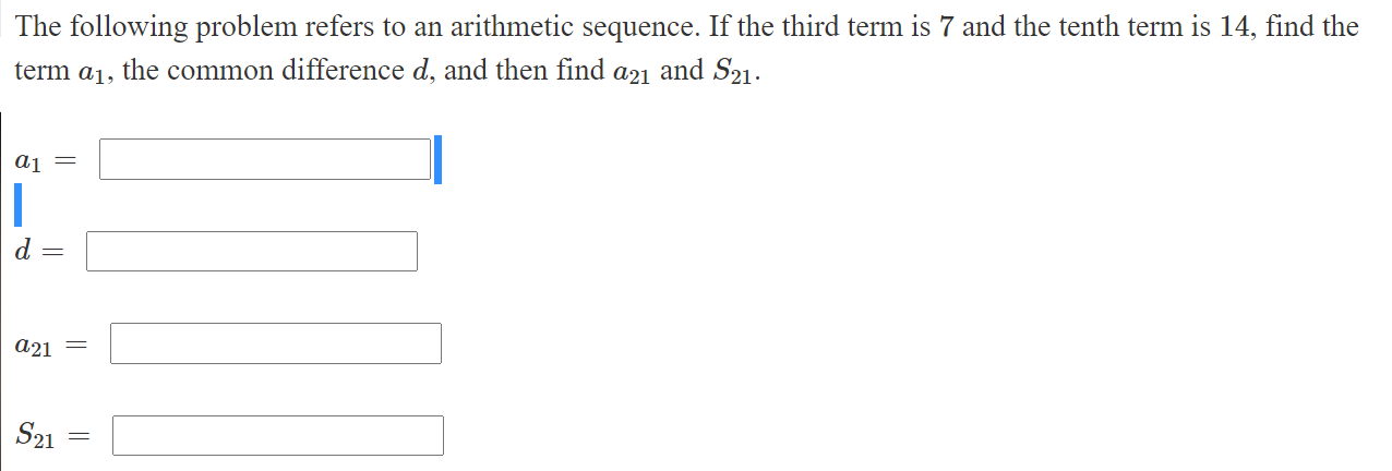 Solved The following problem refers to an arithmetic | Chegg.com
