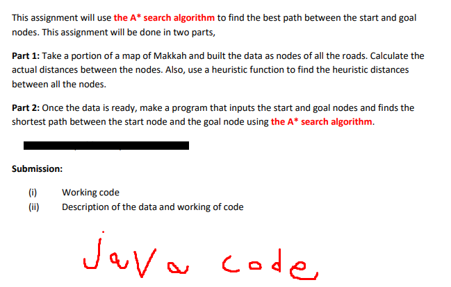 Solved This assignment will use the A∗ search algorithm to | Chegg.com