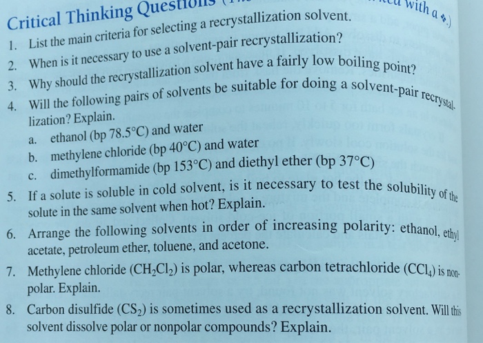 Solved List the main criteria for selecting a | Chegg.com