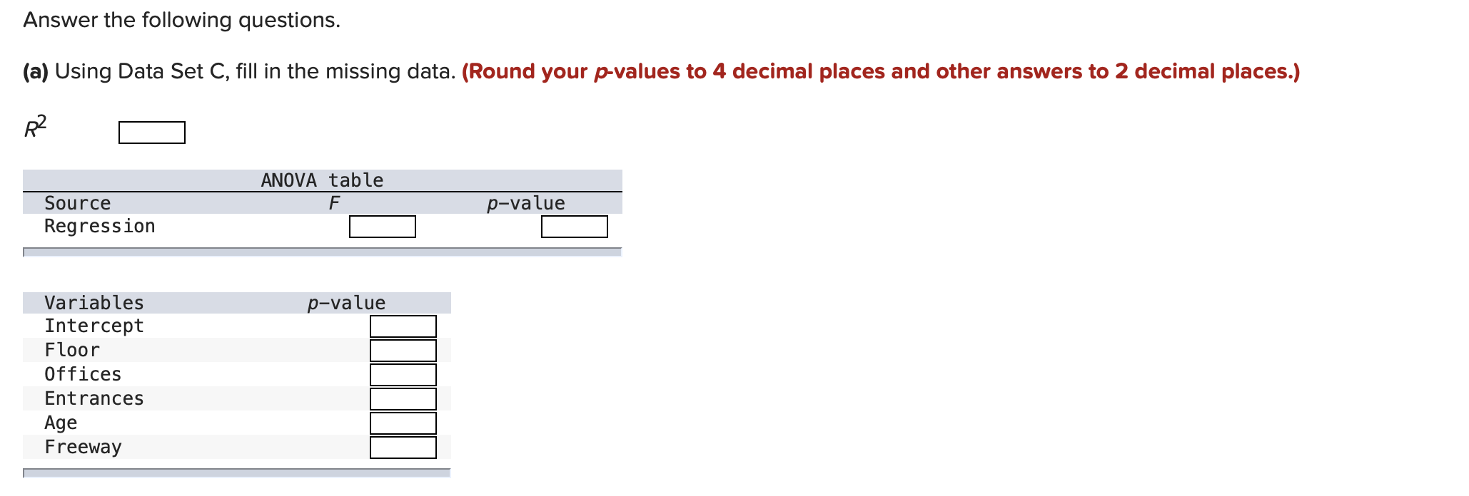 Solved Answer the following questions. (a) Using Data Set C, | Chegg.com