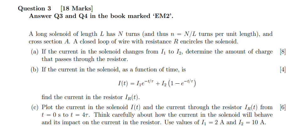 Solved Answer Q3 and Q4 in the book marked 'EM2'. A long | Chegg.com