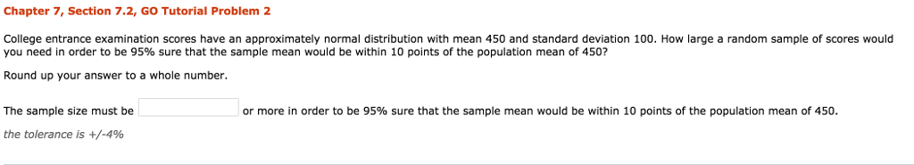 Solved Chapter 7, Section 7.2, GO Tutorial Problem 2 College | Chegg.com