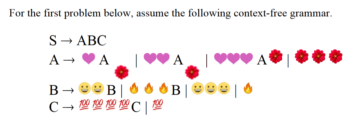 Solved For the first problem below, assume the following | Chegg.com