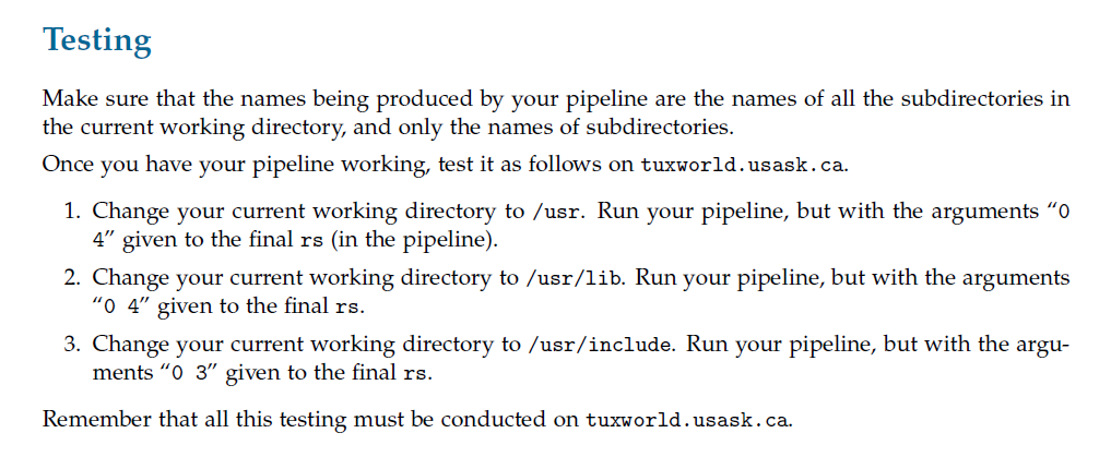 Solved Program Requirements Write A Shell Command Pipeline 