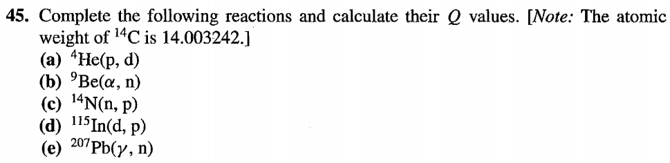 Solved 45. Complete the following reactions and calculate | Chegg.com