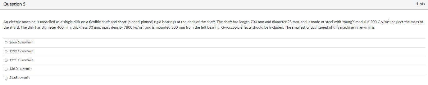Solved Final answer MUST match the options | Chegg.com