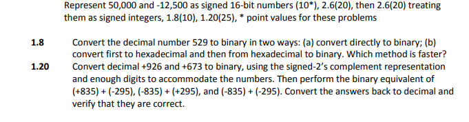 Solved Represent 50,000 and -12,500 as signed 16-bit numbers | Chegg.com