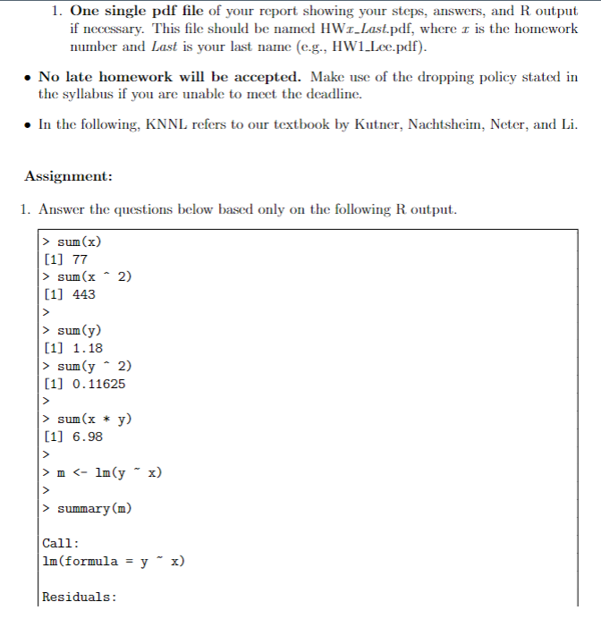 Solved 1. One single pdf file of your report showing your | Chegg.com