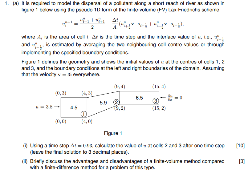 Solved a) It is required to model the dispersal of a | Chegg.com