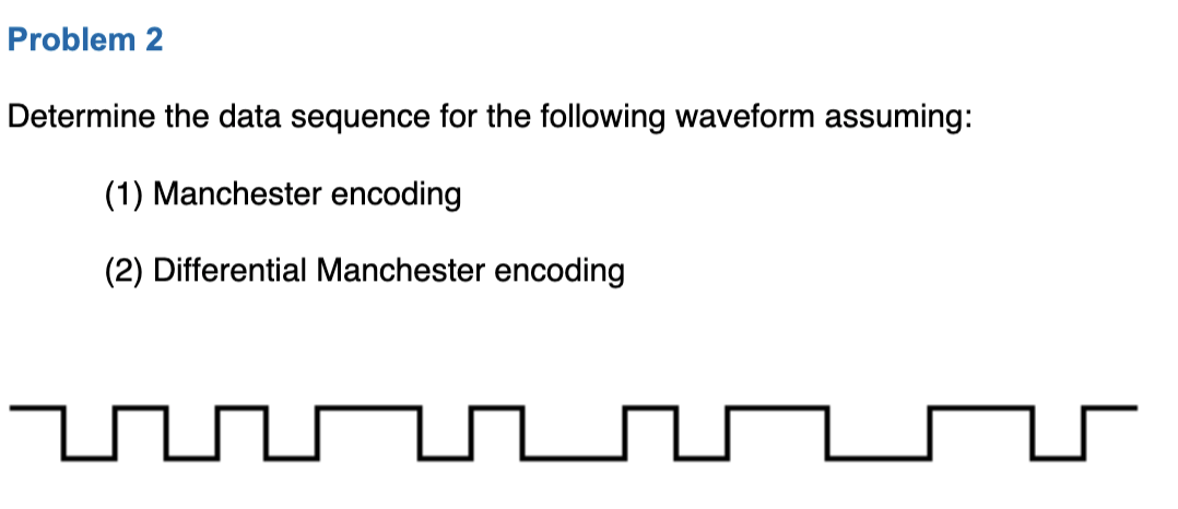 Solved Determine the data sequence for the following | Chegg.com